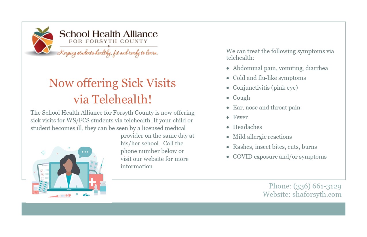 Telehealth – School Health Alliance for Forsyth County